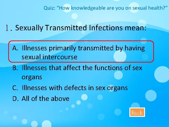 Learning Objectives 1 To understand sex is innate