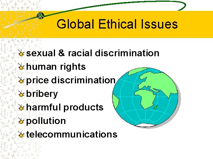 Chapter 9 Business Ethics in a Global Economy
