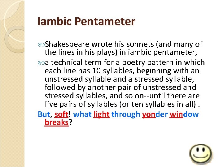 Intro to Shakespeare Week 2 About sonnet Form
