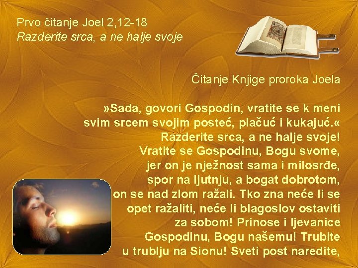 Korizma Godina B istom srijedom 22 veljae zapoinje