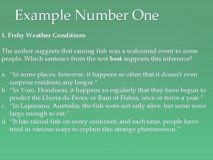 Grade 6 ELA Smarter Balanced Assessment Example Number