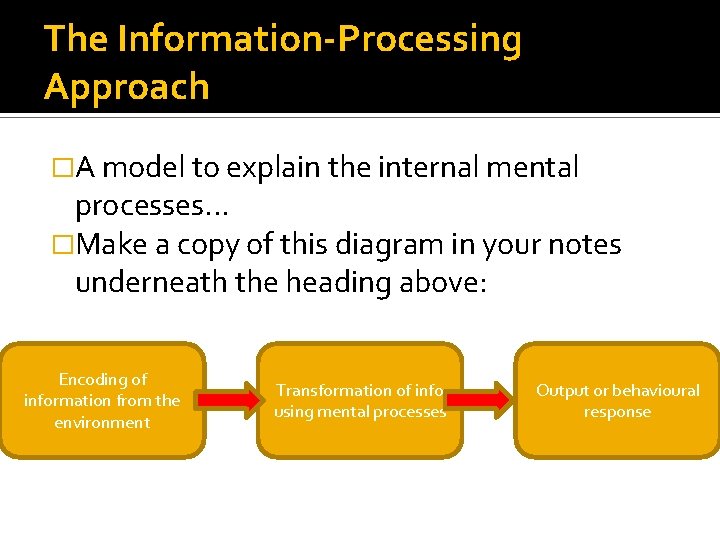 Learning Objectives To know the main features of