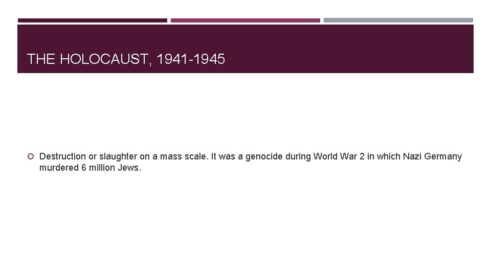 WORLD WAR 2 HOLOCAUST VOCABULARY TERMS 8 TH