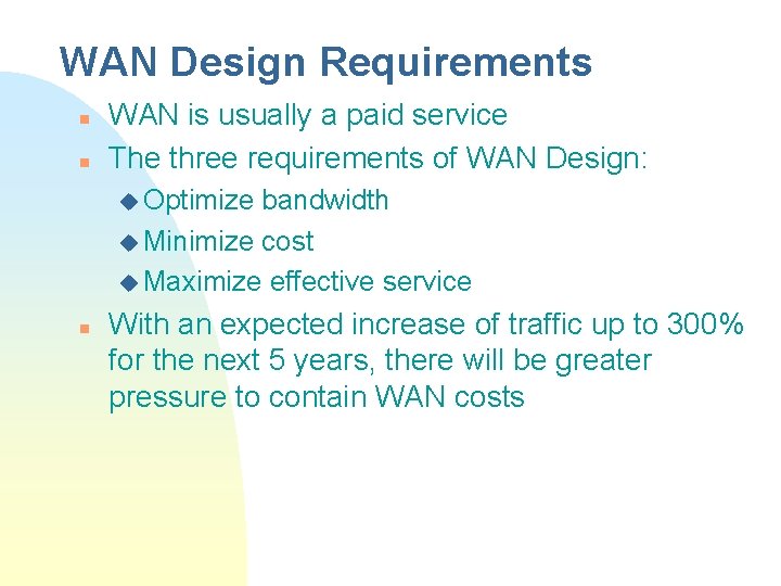 Ch 3 WAN Design Laboratorium Telematika ITB Cisco