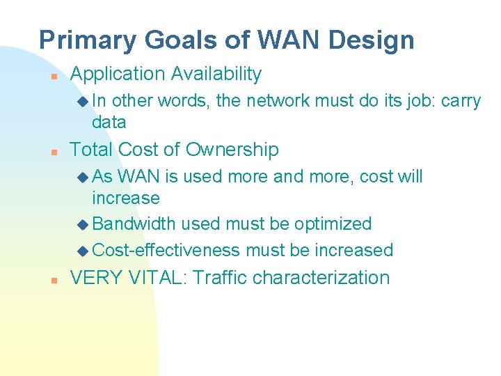 Ch 3 WAN Design Laboratorium Telematika ITB Cisco