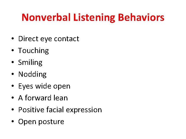 Listening Attitudes Principles Skills Chapter 6 Objectives After