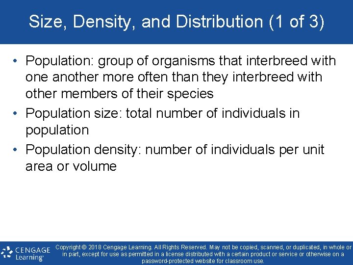 Biology Concepts Applications 10 Edition Chapter 40 Population