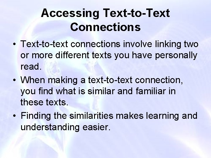 Reading Comprehension Strategy Using Background Knowledge Look for