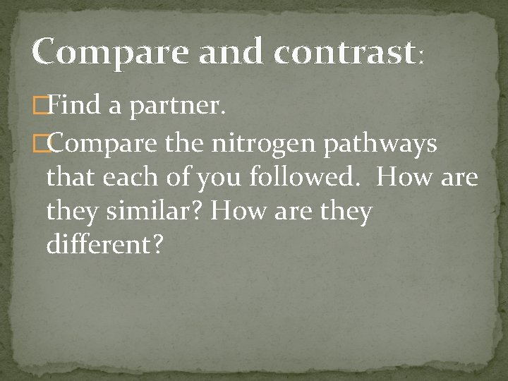 NITROGEN What do you know about nitrogen think