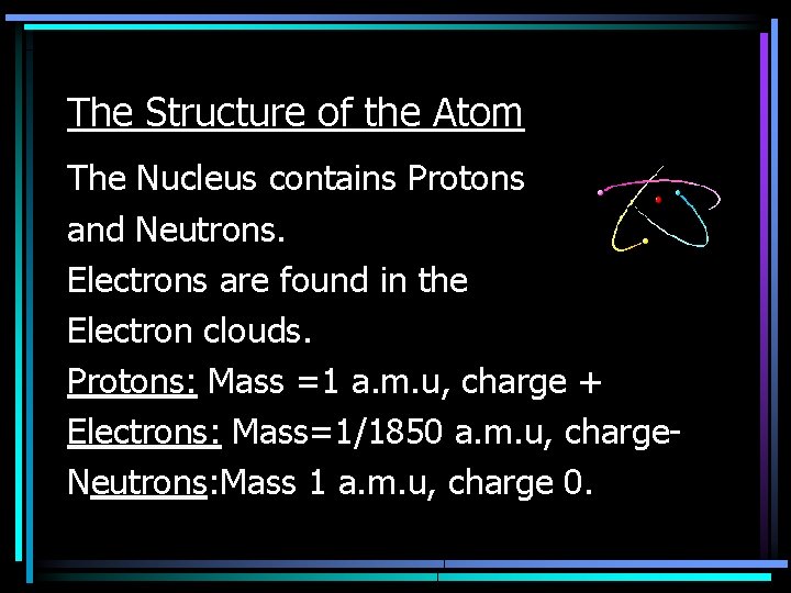 The Periodic Table The periodic table is a