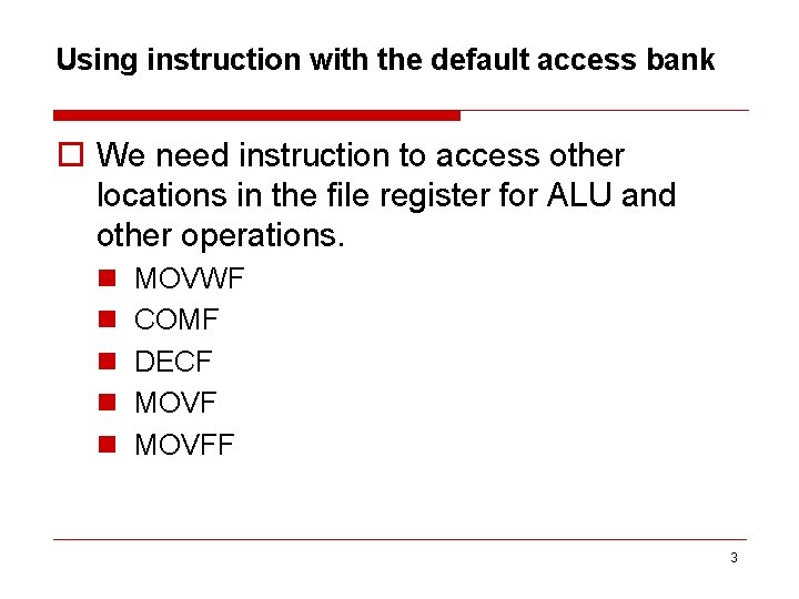 Embedded System Spring 2011 Lecture 5 The PIC