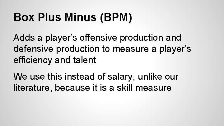 The Superstar Effect in the NBA Why did