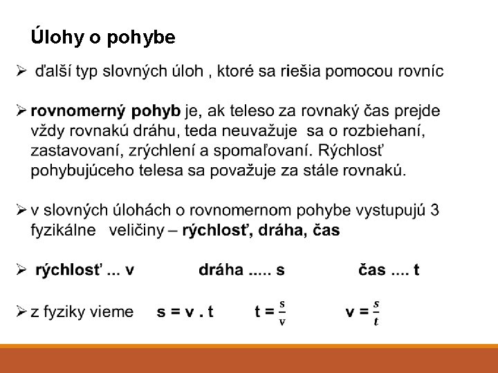 Slovn lohy o rovnomernom pohybe 1 as lohy