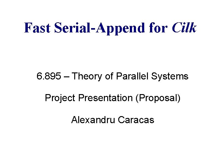 6 895SMA 5509 Project Presentations October 15 17