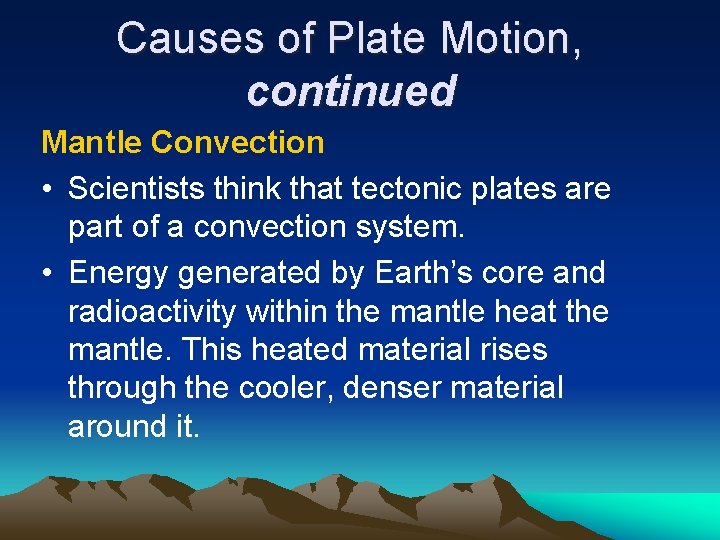 Section 2 Theory of Plate Tectonics Preview Objectives
