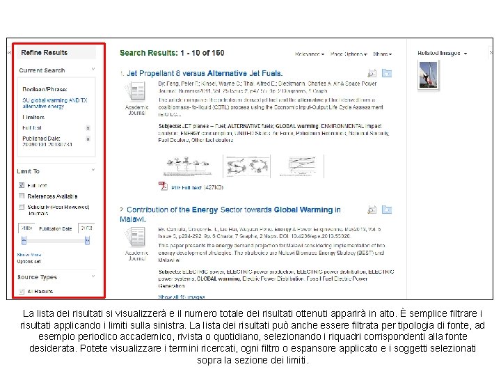 Tutorial RICERCA AVANZATA SU EBSCOHOST http support ebsco