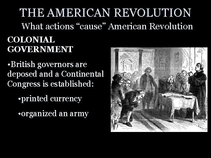 THE AMERICAN REVOLUTION American Grievances Overview British attempts