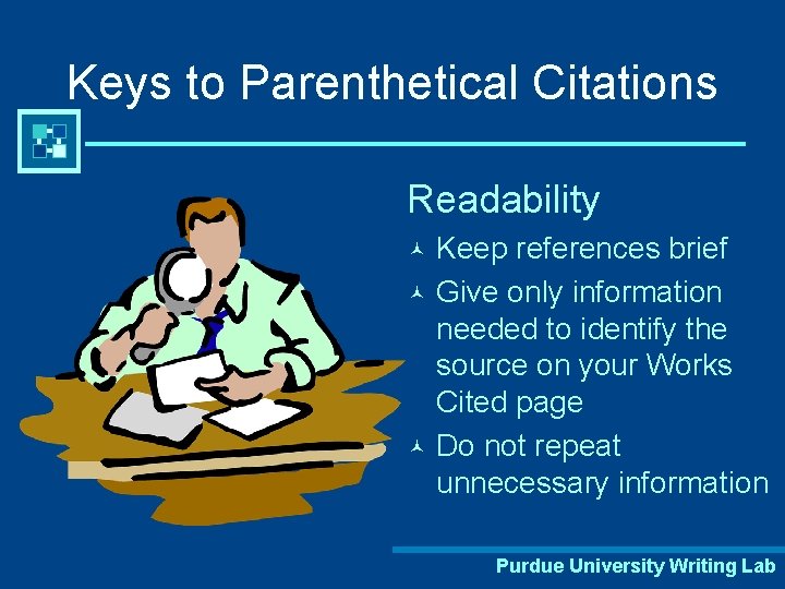 Crossreferencing Using MLA Format A workshop brought to