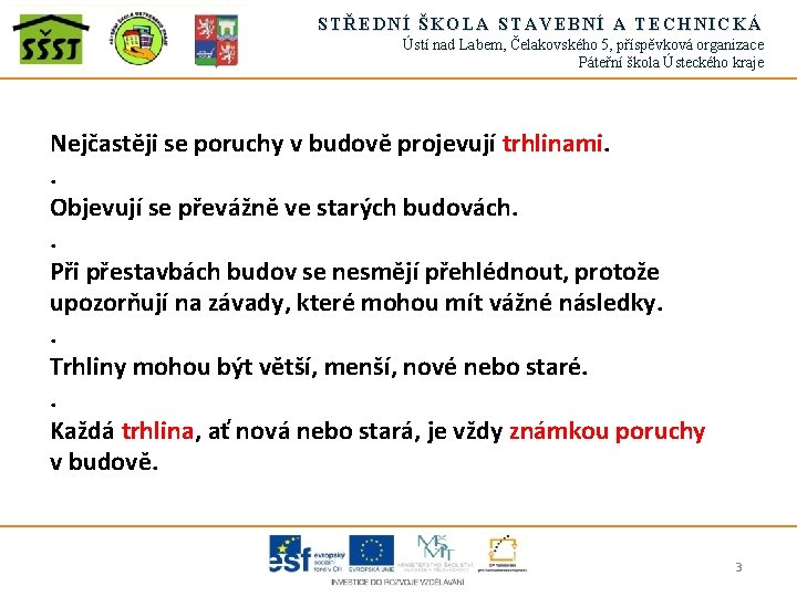 STEDN KOLA STAVEBN A TECHNICK st nad Labem