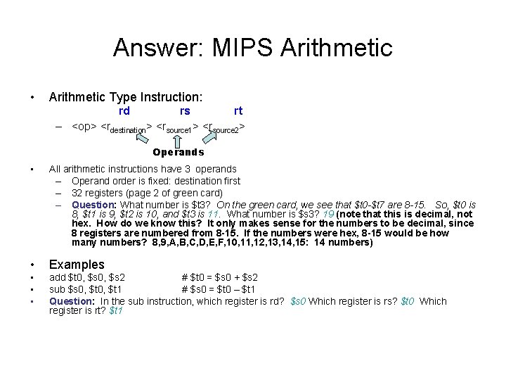 CSCOE 0447 Computer Organization Assembly Language Answer Key