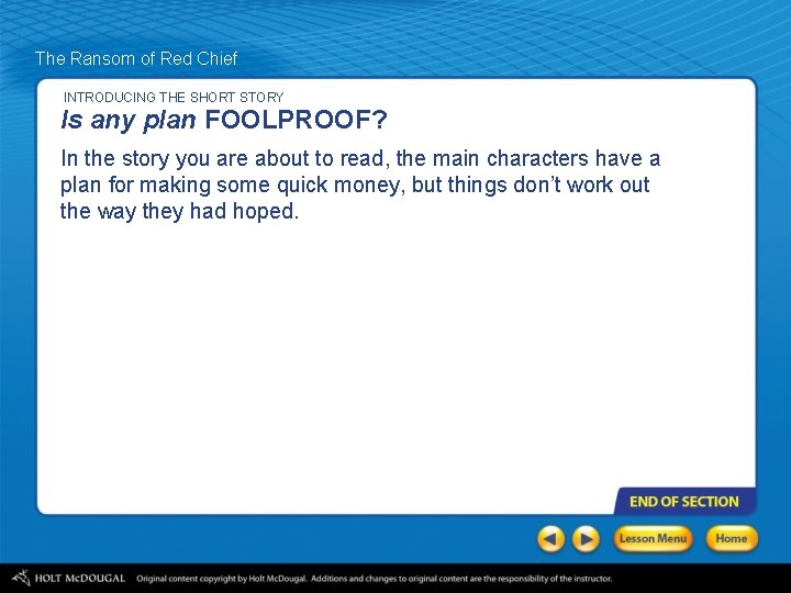 The Ransom of Red Chief Short Story by