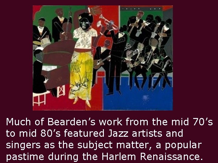 Romare Bearden 1911 1988 Biography Born in Charlotte