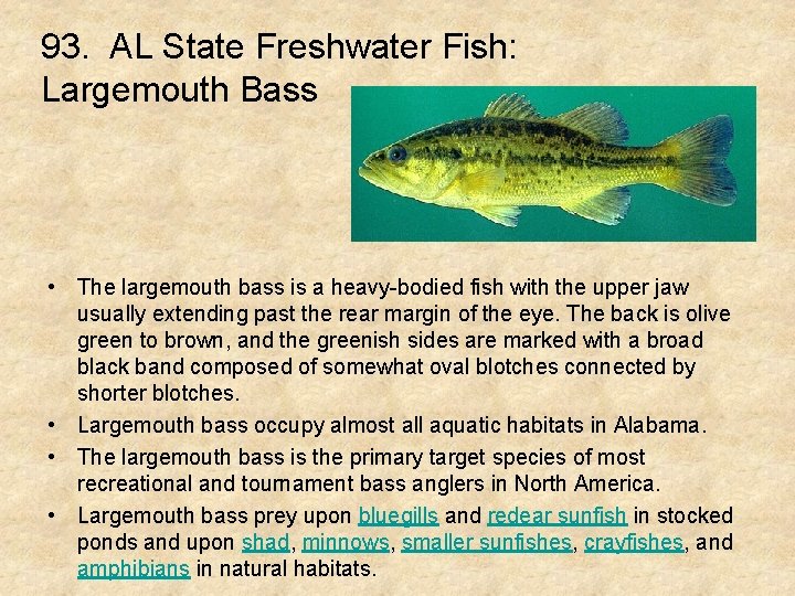Biodiversity of Alabama State and National Symbols 90