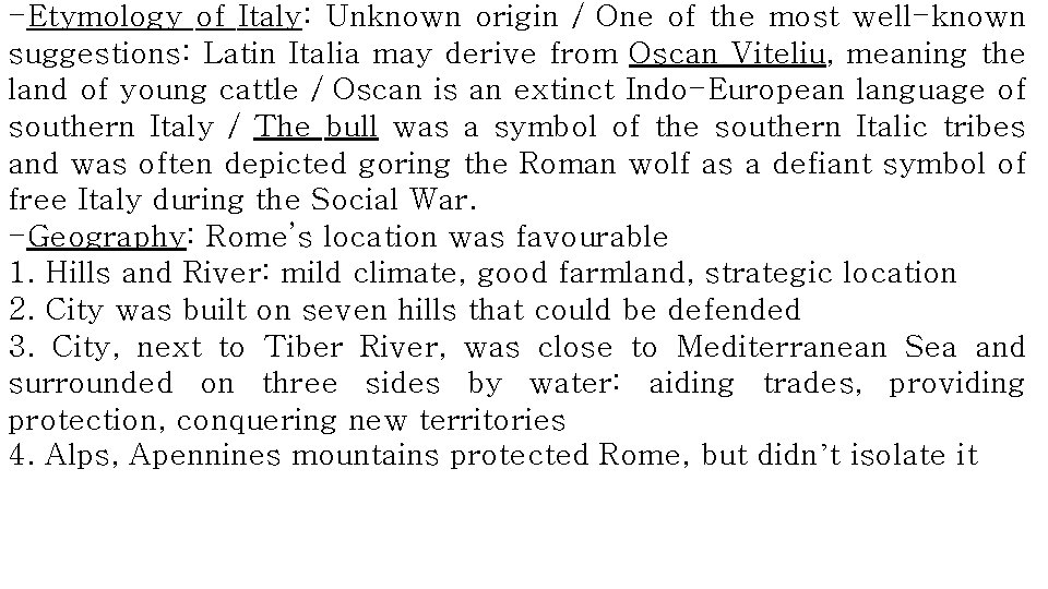 Backgrounds to English Literature Lecture 12 Roman History