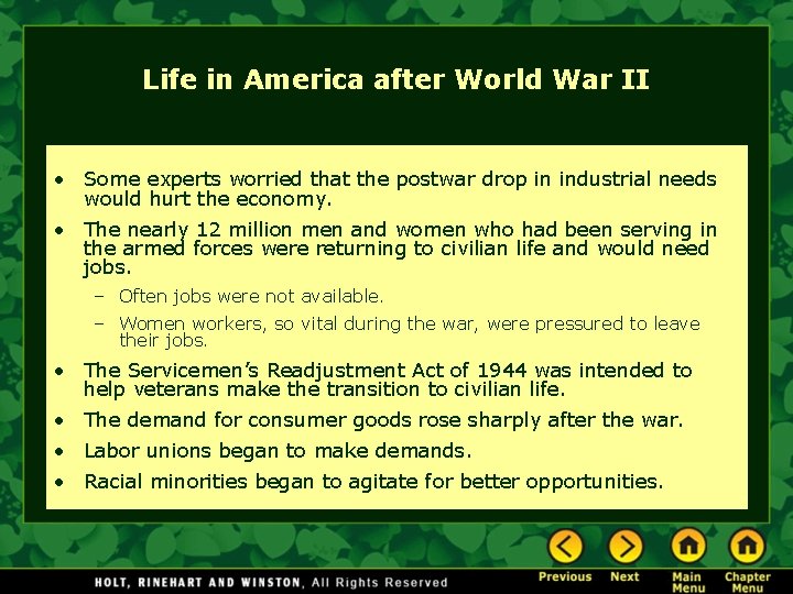 Chapter 25 The Cold War Begins Section Notes