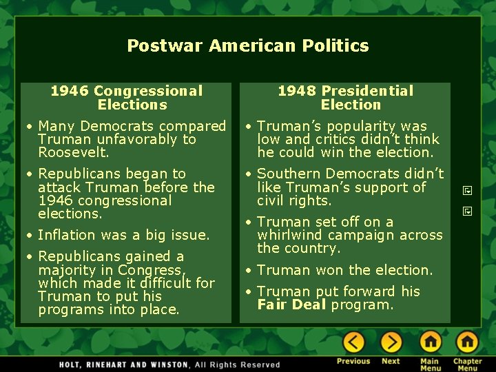 Chapter 25 The Cold War Begins Section Notes