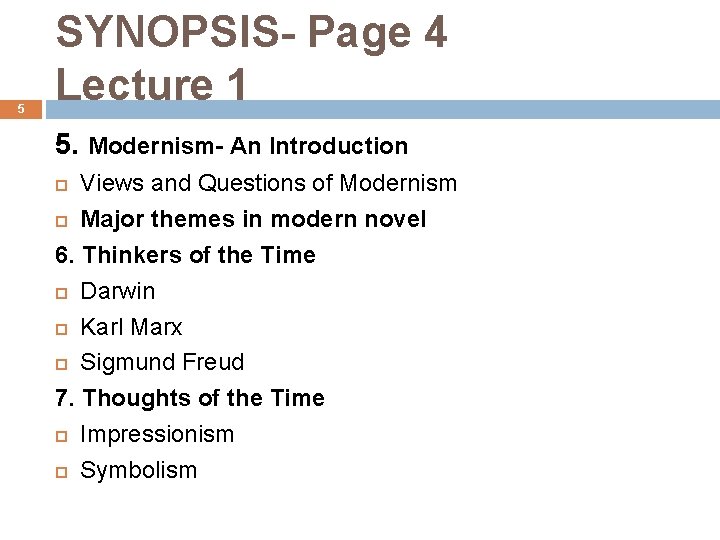 1 NOVEL II LECTURE 1 Historical Background The