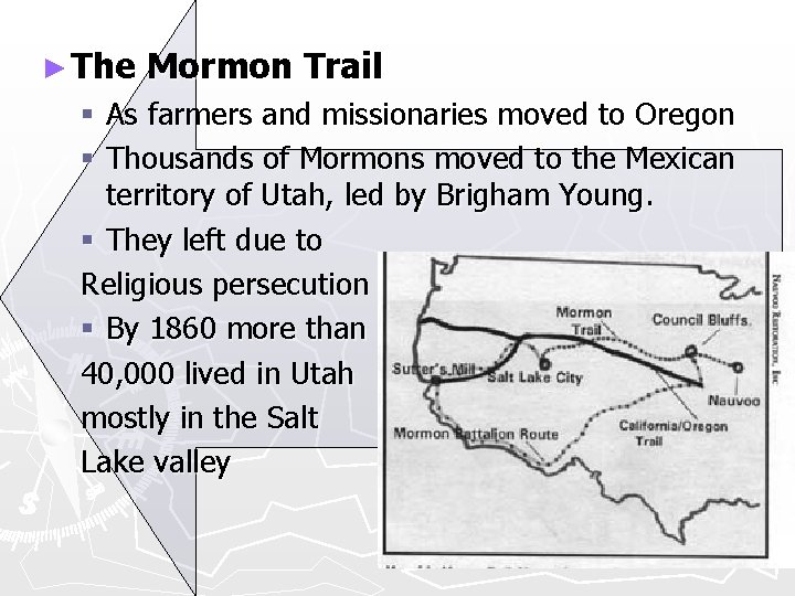 Westward Expansion Day 4 Describe the far west