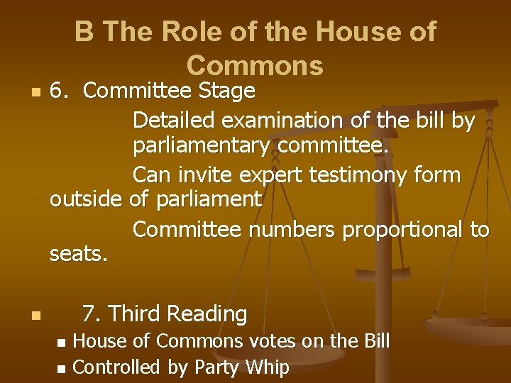 How a Bill becomes Law The Branches of