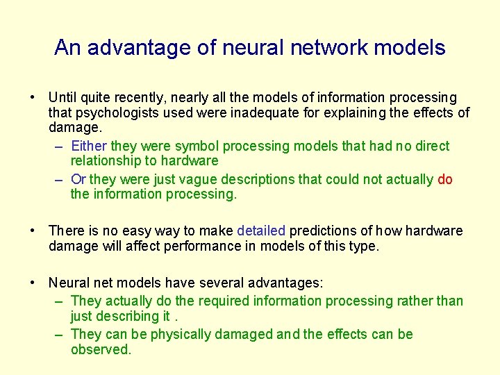Csc 321 Neural Networks Lecture 19 Simulating Brain