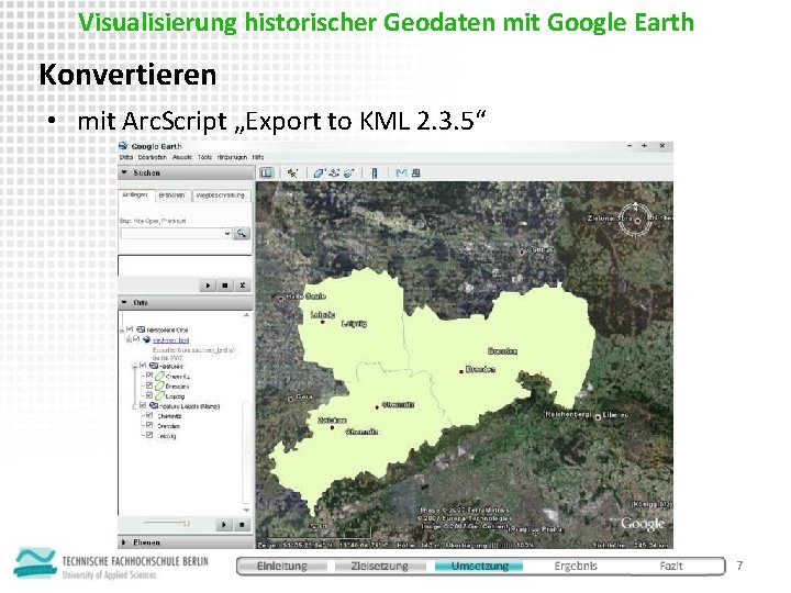 Diplomarbeit Visualisierung historischer Geodaten mit Google Earth Bennet