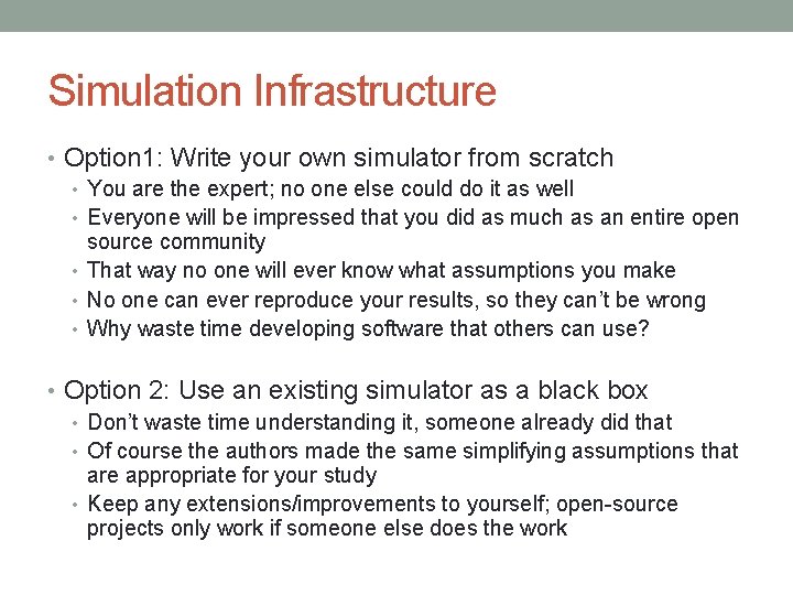 HOW TO DO BAD ARCHITECTURE EVALUATION with apologies