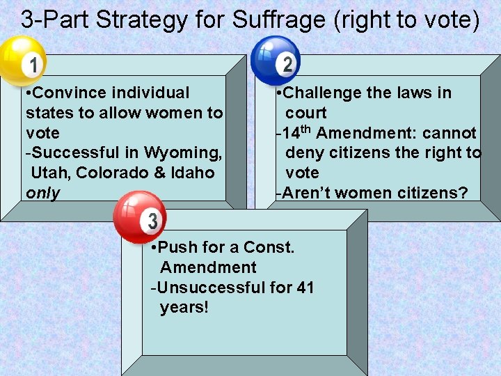 Women and Reform How were women able to