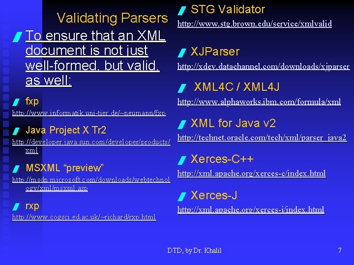 Document Type Definitions DTD Basic Valid XML Dr