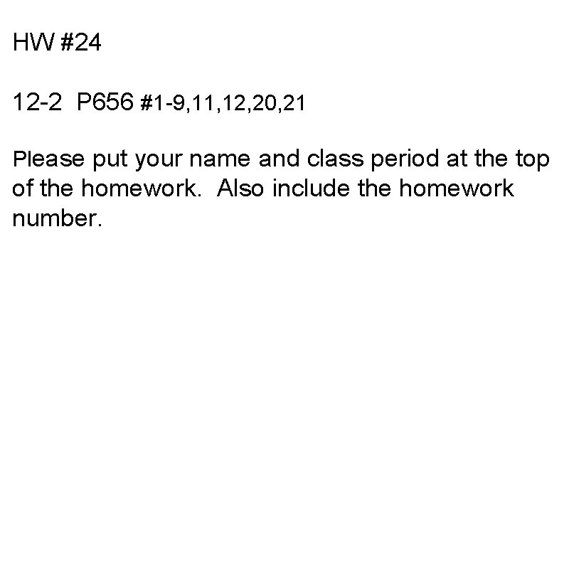 Algebra 2 Ch 12 Notes Page 25 P