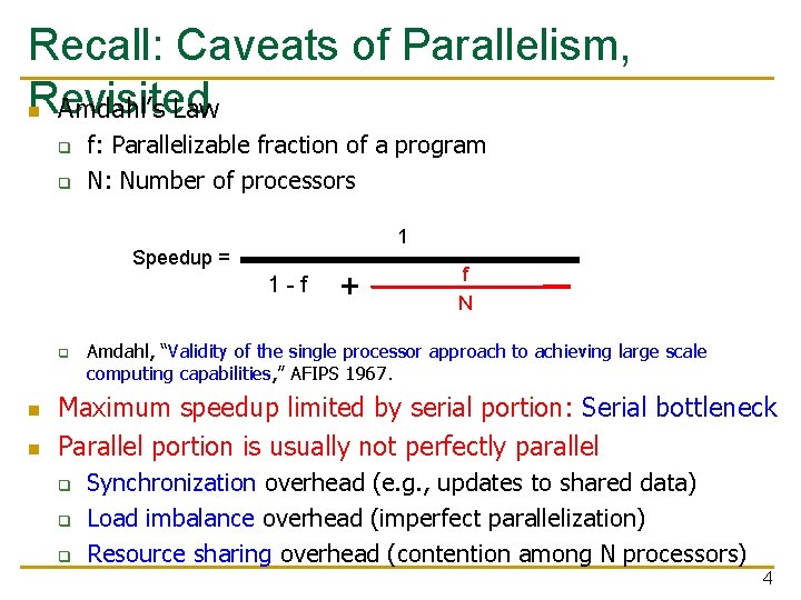Computer Architecture Lecture 20 Bottleneck Acceleration Prof Onur