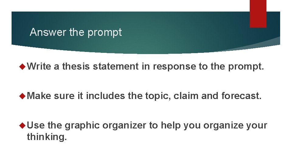 Opener ANALYZE THE PROMPT REMEMBER THE 4 STEP