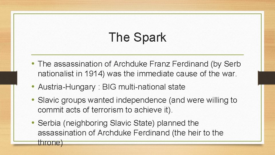 America In WWI Test 20 November2014 World War