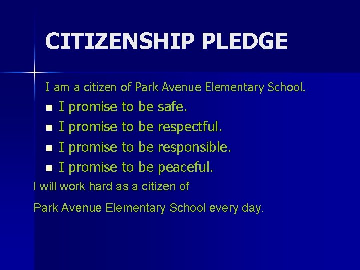 AUGUSTSEPTEMBER Character trait is CITIZENSHIP CITIZENSHIP School Assembly