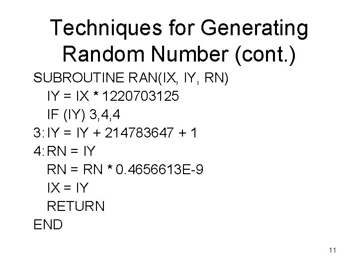 Random Number Generation Concern with generating random numbers