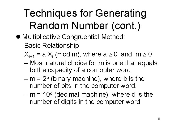 Random Number Generation Concern with generating random numbers