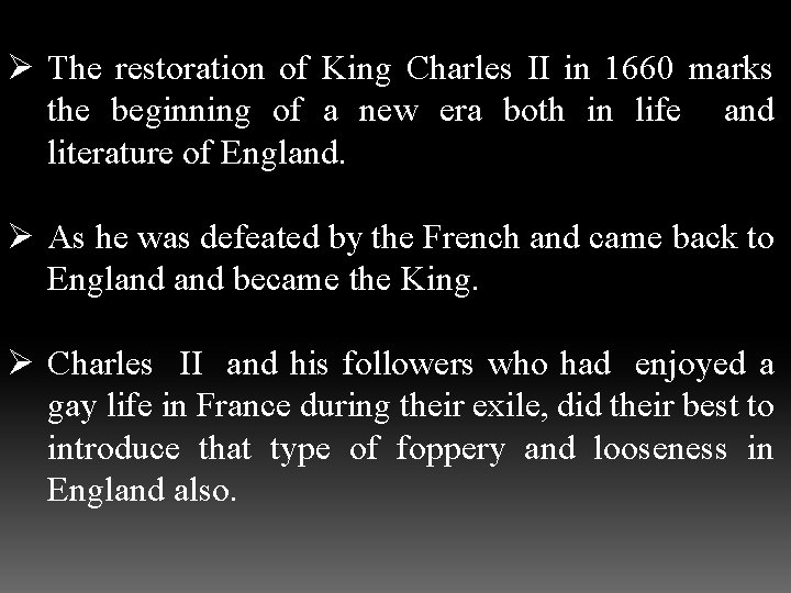 General and Historical Background to the 17 th