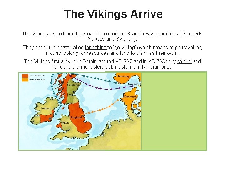 Understanding the Viking invasion of Britain Key Vocabulary