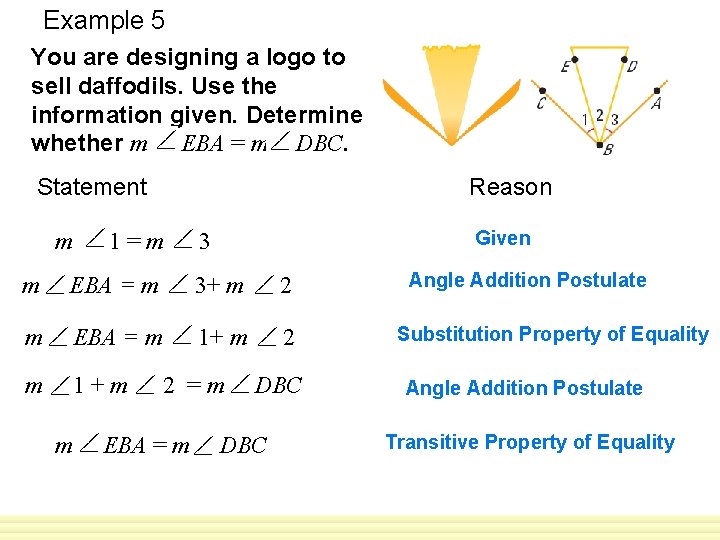 2 5 Reason Using Properties from Algebra Objective