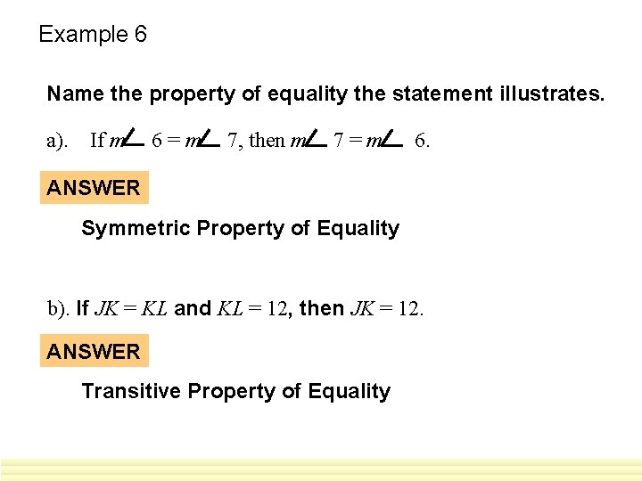 2 5 Reason Using Properties from Algebra Objective