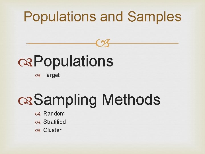 Basic Concepts in Social Science Research A goal